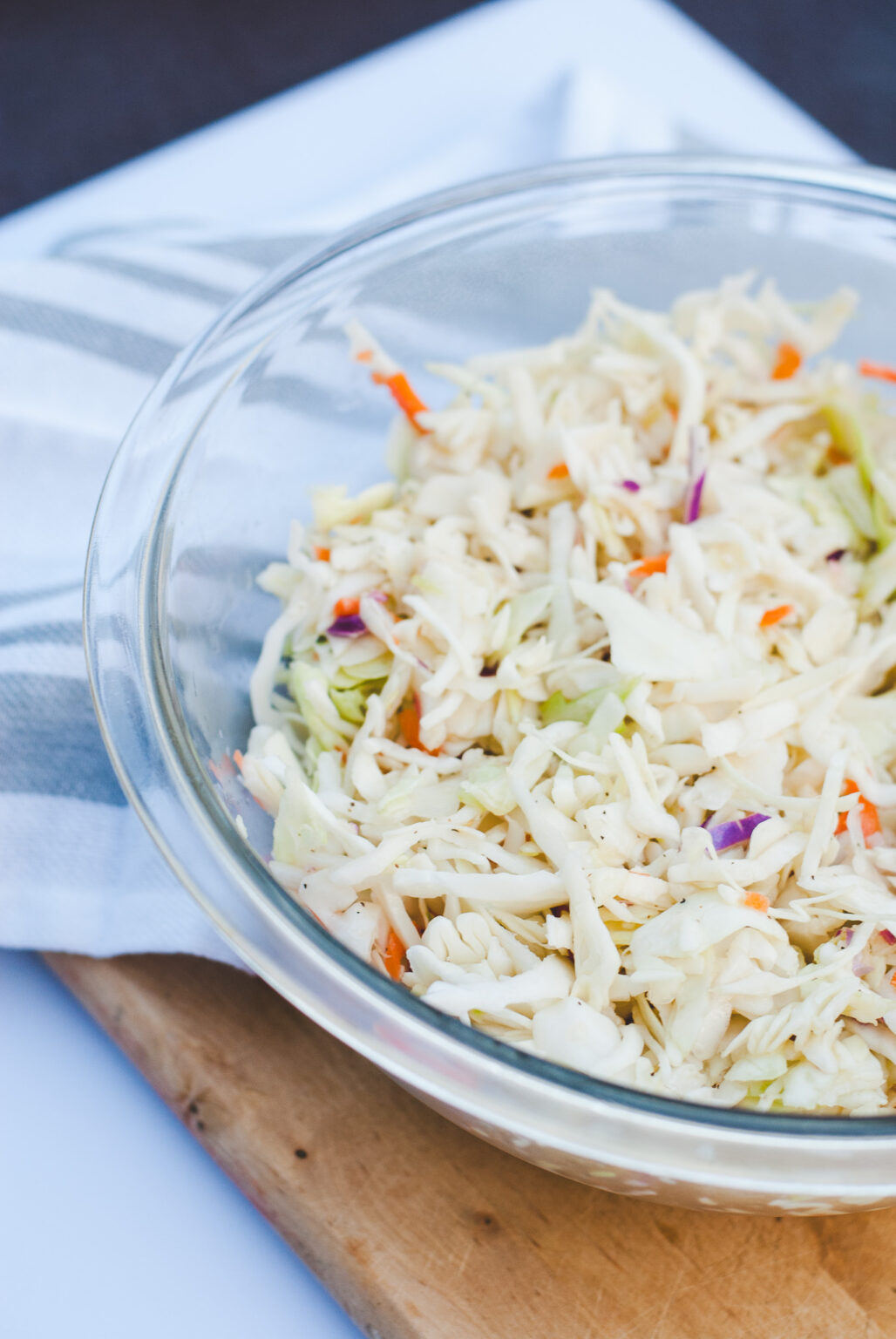 Easy Coleslaw Recipe with Apple Cider Vinegar (No Mayo) - The Little ...