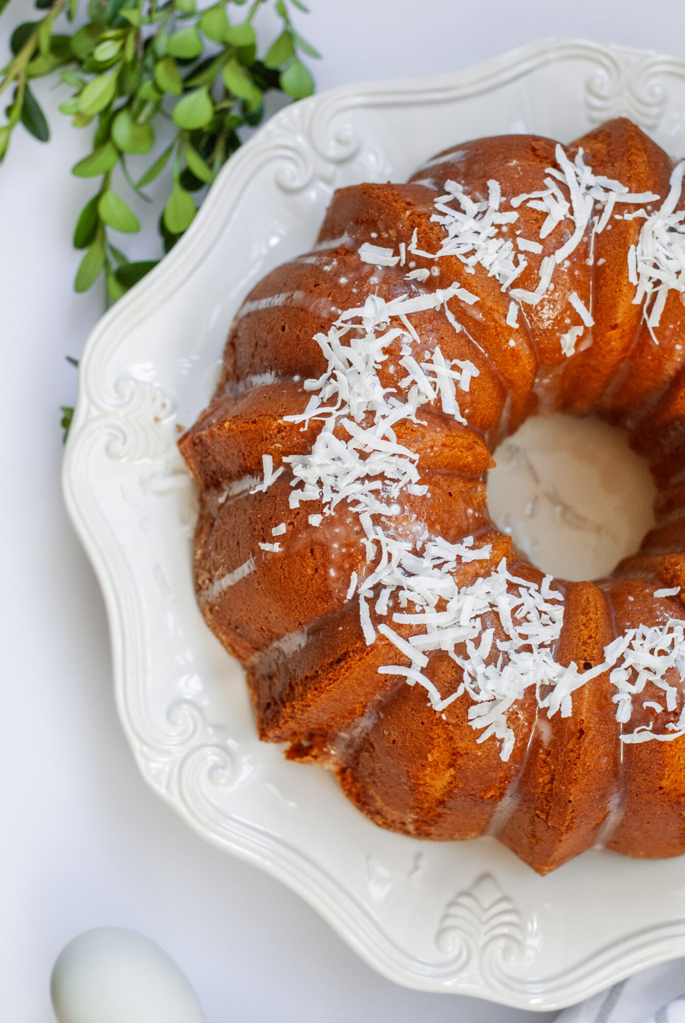 Coconut Pound Cake - The Little Modern Farm