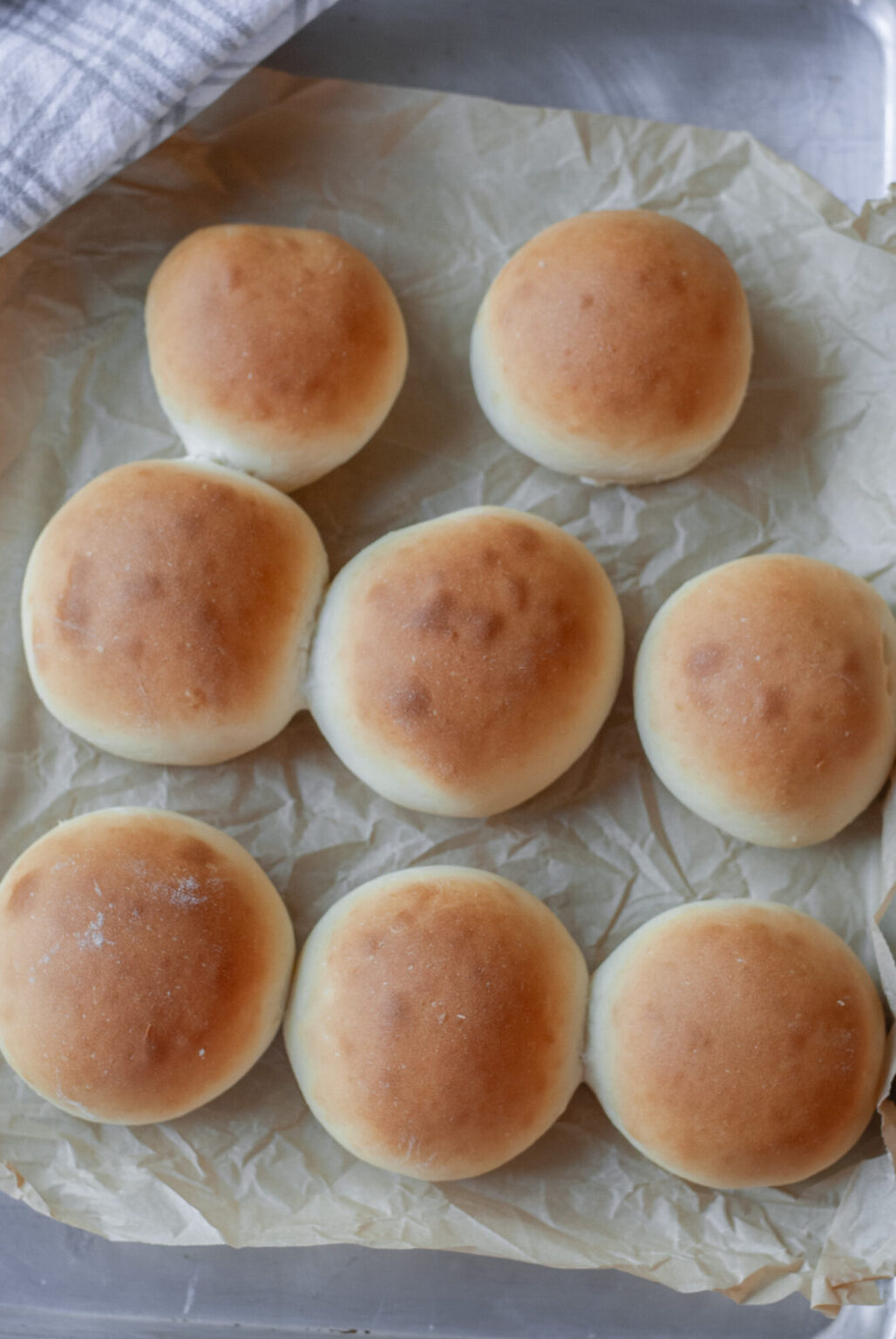 Quick and Easy Hamburger Bun Recipe - The Little Modern Farm